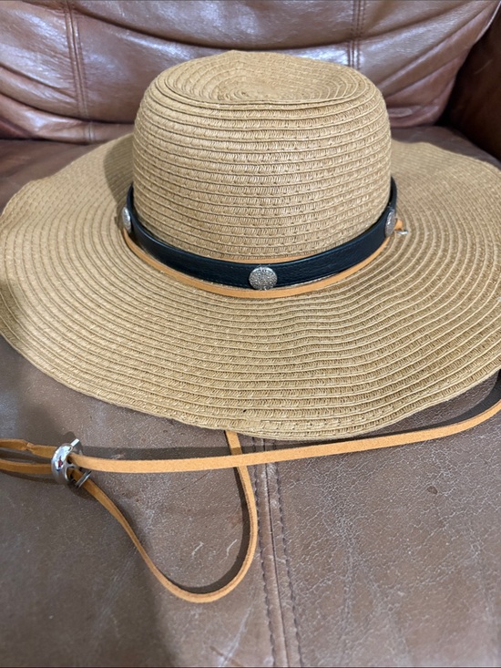 Banana Boat | Accessories | Womens Tan Straw Sun Hat With Black Band ...